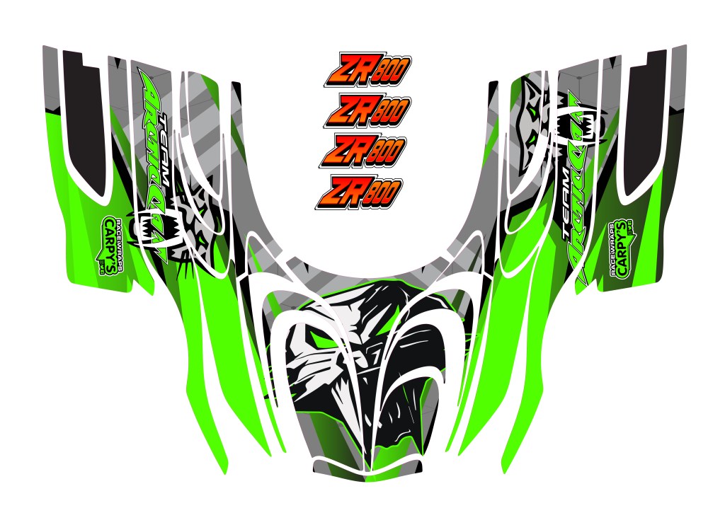1RC Asphalt Modified (Designed to Order) | Snowmobile Wraps & Graphics ...
