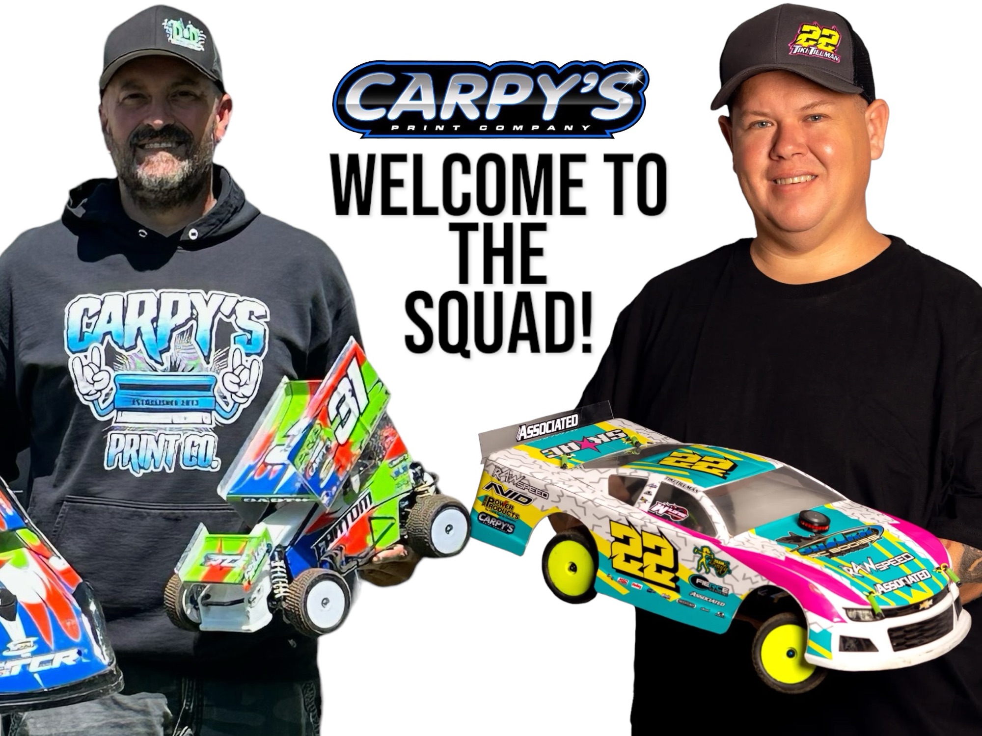 The Squid Squad: Meet Our Newest R/C Brand Influencers! | Carpy's Print Co.